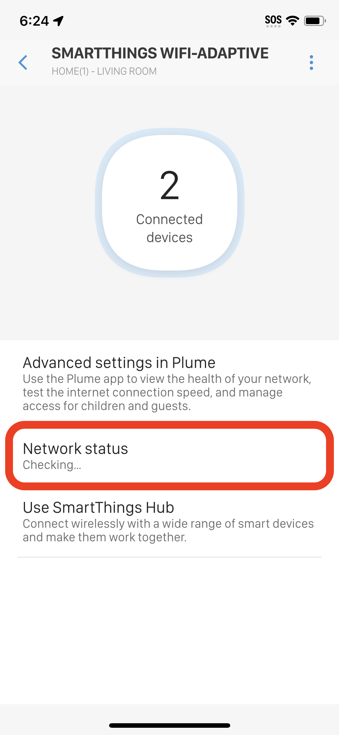 How do I log into the iOS HomePass app if I have Samsung SmartThings Wifi?